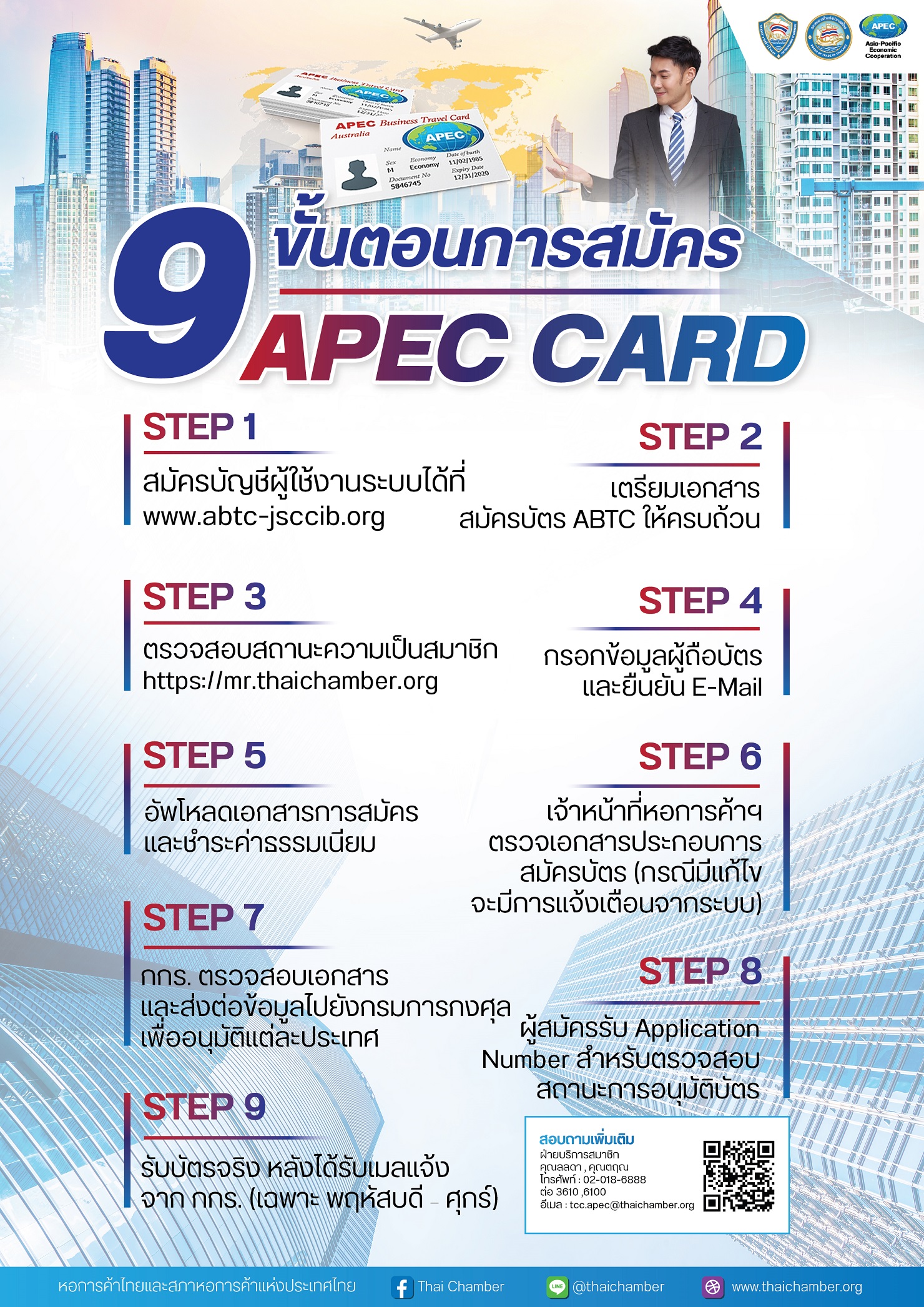 ขั้นตอนการตรวจสอบสถานะการอนุมัติบัตร - หอการค้าไทยและสภาหอการค้าแห่งประเทศไทย